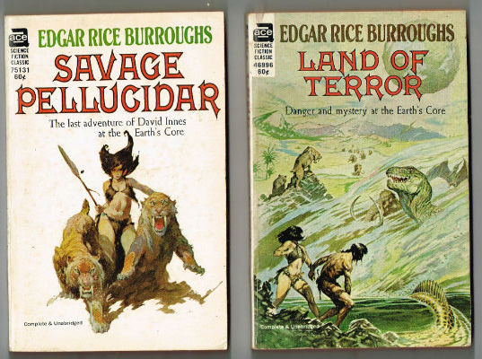 Edgar Rice Burroughs: 4 Ace novels with amazing Frazetta and Roy ...